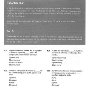 QuickPrep New TOEIC 600 Volume 1, 2 PDF + Audio | JES.EDU.VN